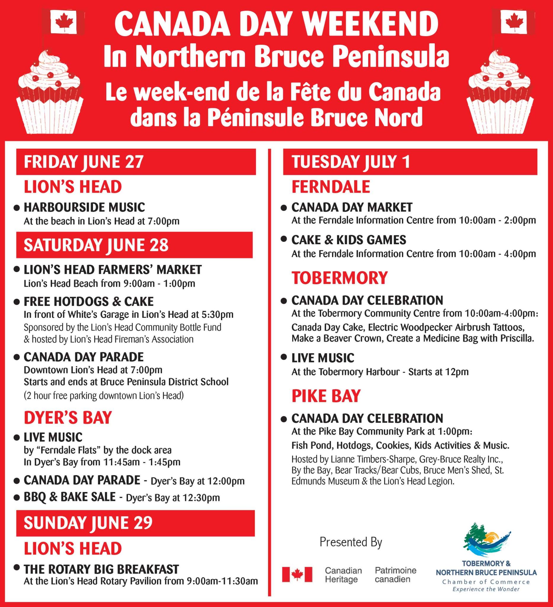 Celebrating Canada Day on the Bruce Peninsula - Bruce Peninsula Press